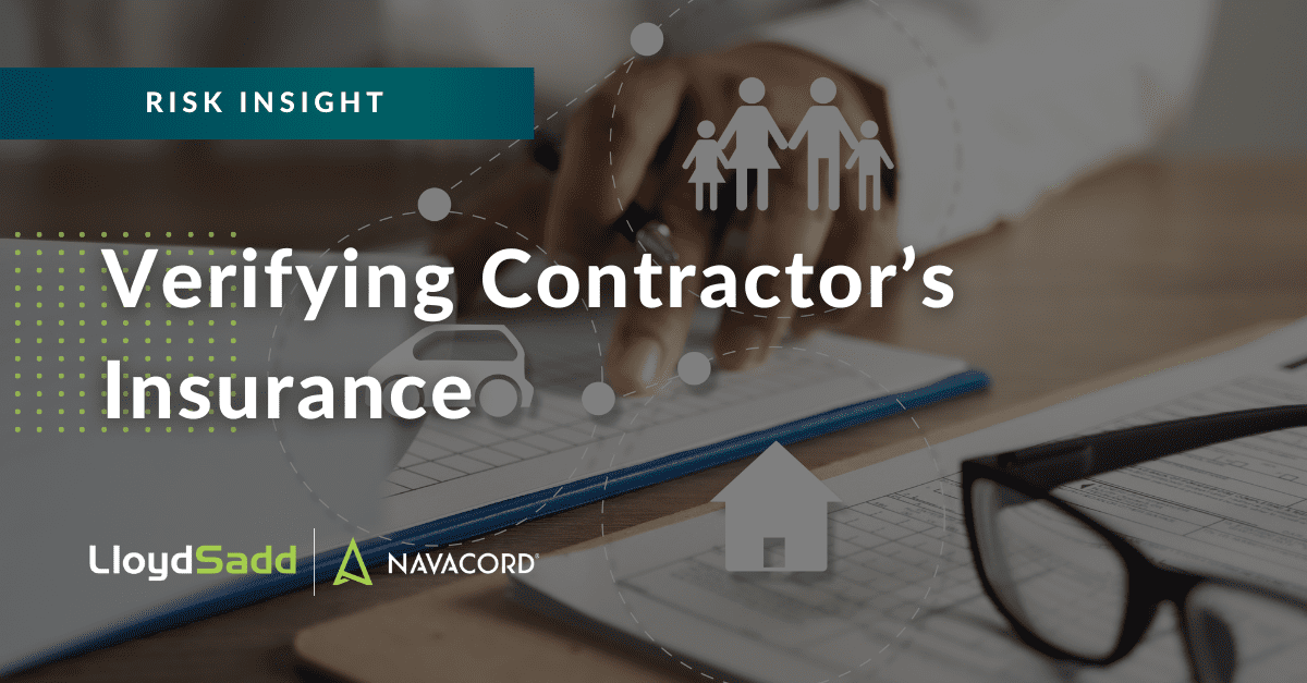 Verifying Contractor’s Insurance | Navacord ( Formerly Lloyd Sadd)
